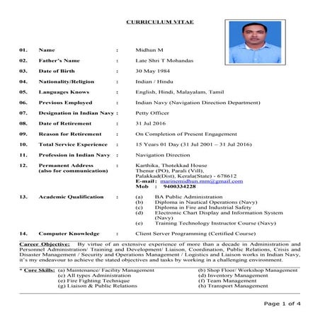 RESUME- Midhun M | DOC