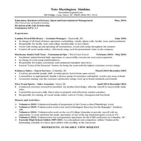 Resume Anthony DeRosa | DOCX
