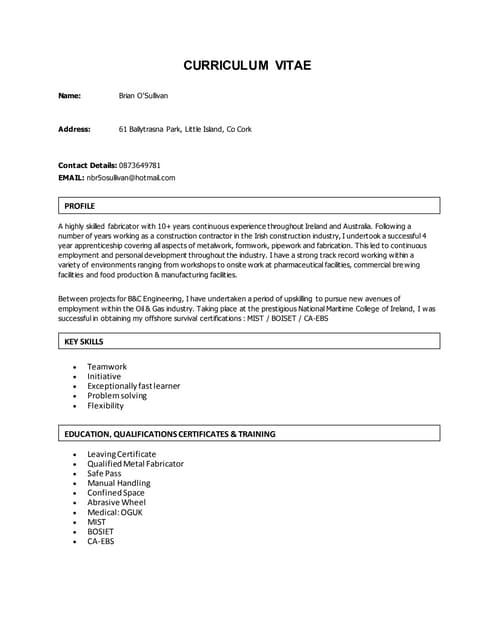 Pat Dempsey CV 2014 | PDF