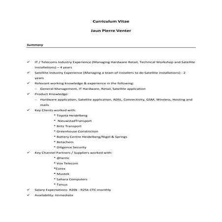 Conrad CV | DOCX