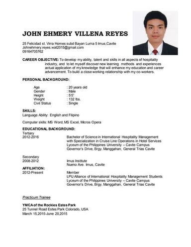 Ramon mitra resume | PDF