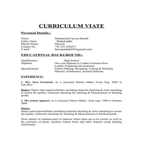 FAROOQ CV ref.1 | RTF