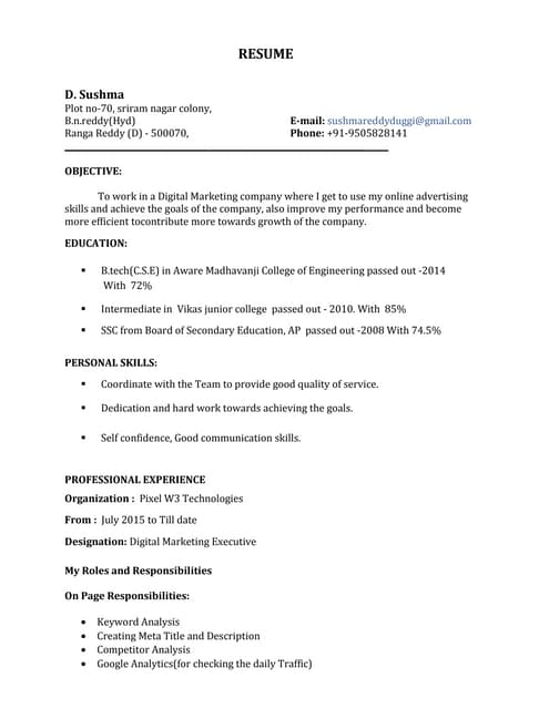 Renu - Resume updated - 11092014 | DOC