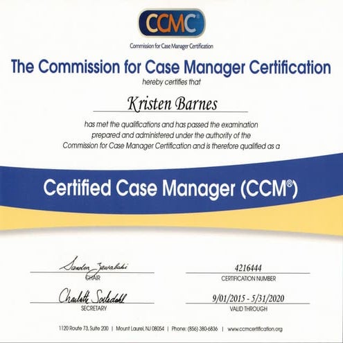 CCM Certificate | PDF