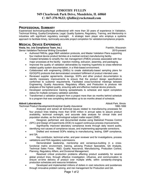 William G. Bain Resume 10-2015 | PDF