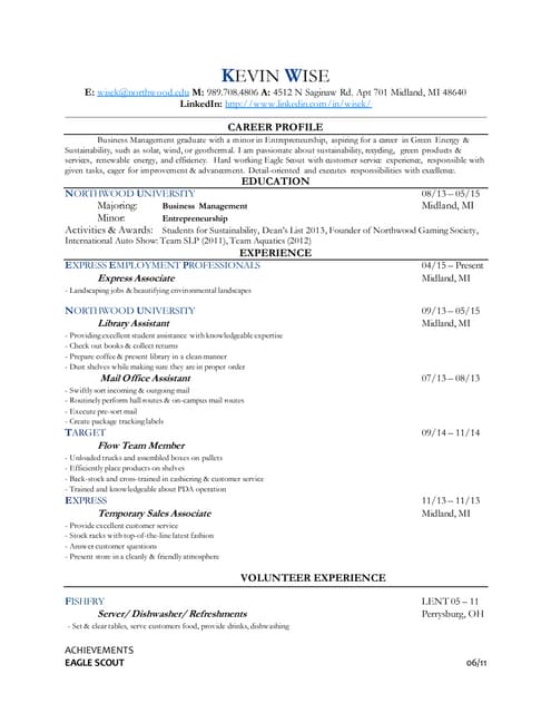 ERIC FOX Resume 2017 | DOCX