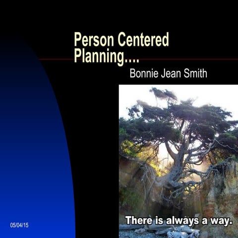 Person Centered Planning march | PPT