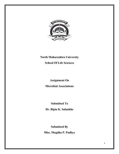 Microbial Interaction Pptx Biological Sciences Science