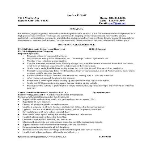 Sandy's Resume-2 | DOC