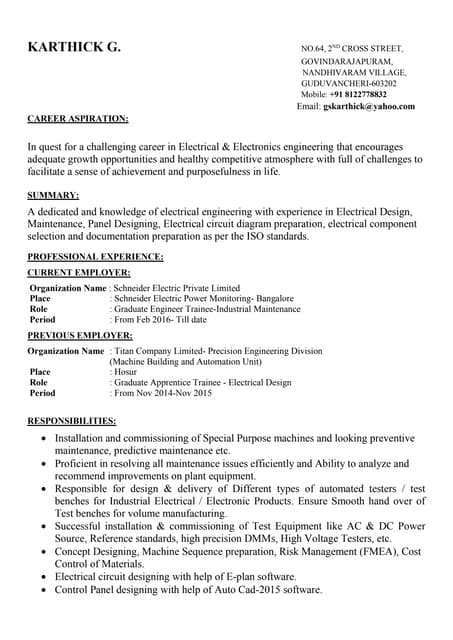 PLC BASED RESUME | DOCX