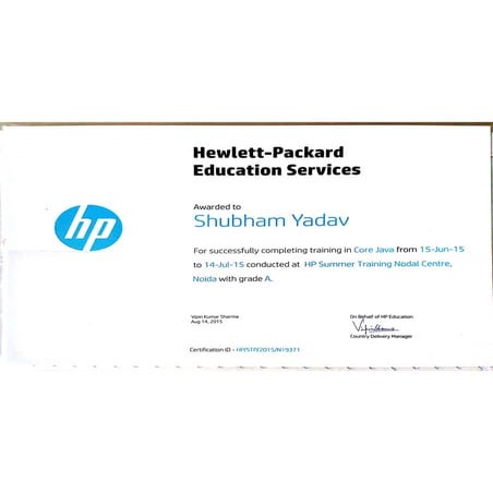 Java Certificate | PDF