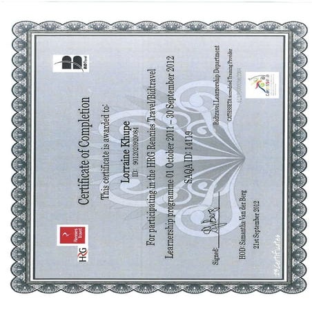 Certificate of Completion | PDF