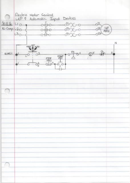 Motor Control Wire Diagram 8 | PDF