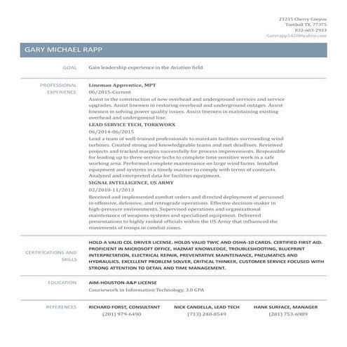 Gary Rapp 2016 | PDF | Business | Business and Finance