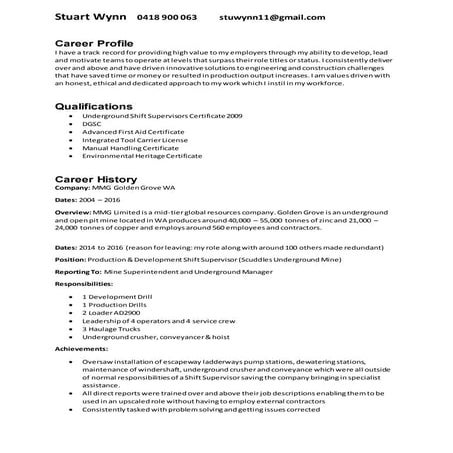 Stuart Wynn Resume | PDF