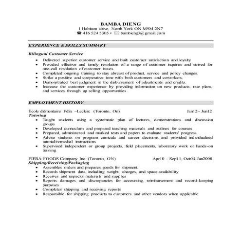 Resume RV | DOCX