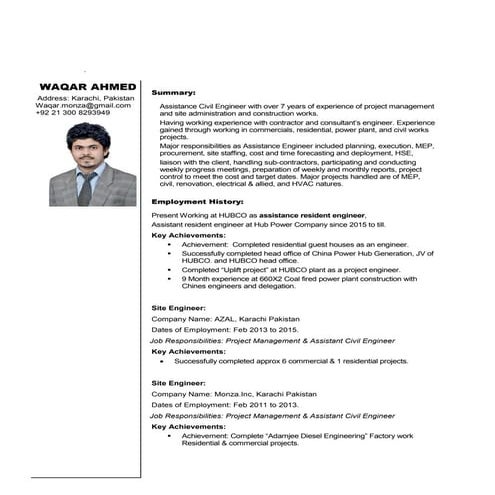 Waqar CV | PDF