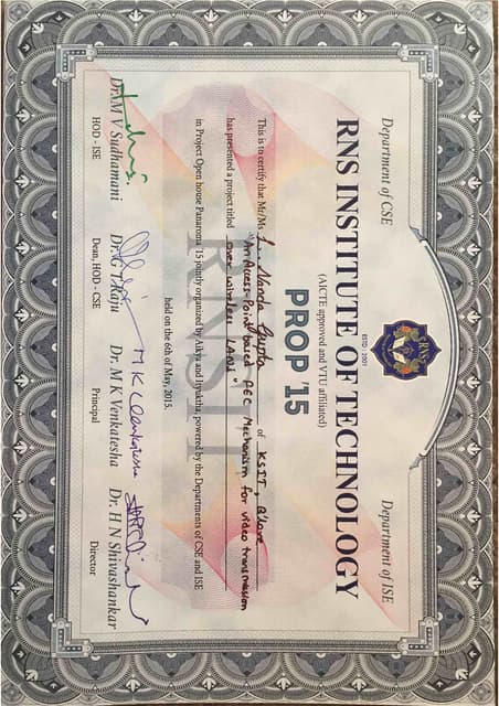 nitat certificate | PDF