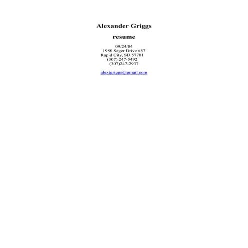 Alexander Griggs resume-1 | DOCX