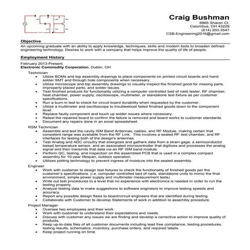 Craig Bushman presentations