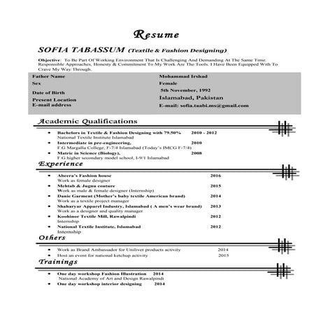 sofia's new CV(1)(1) | DOC | Careers