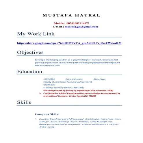 Khaled Awamleh CV | RTF