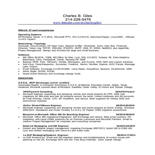 Senior Technical Writer / Project Manager | PDF