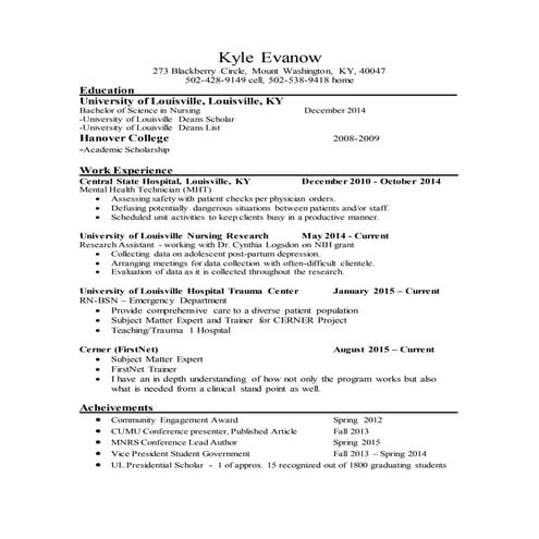 Kyles Resume 2015 | DOCX