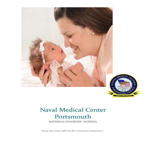 NMCP Maternal Newborn Nursing Orientation Information Packet | DOCX