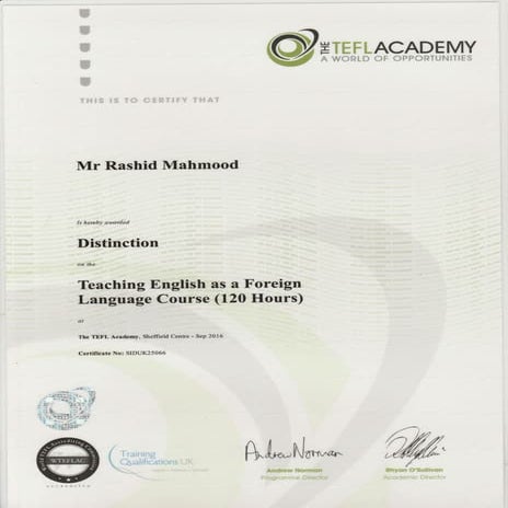 TEFL Academy Certificate | PDF