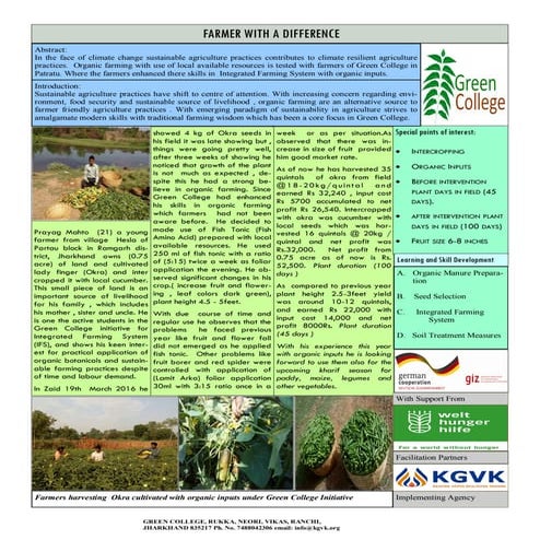 Case Study on Organic Farming | PDF