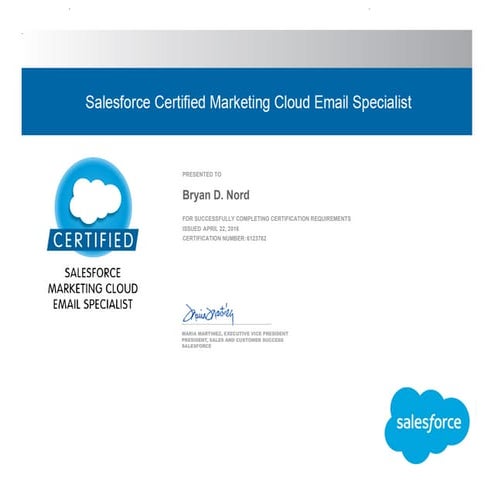 Certified_Marketing_Cloud_Email_Specialist | PPT