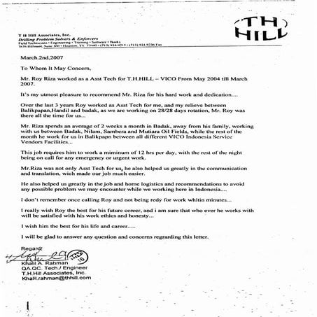 Reference Letter | PDF