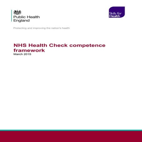 2015 03 26 NHS_Health_Check_Competence_Framework_FINALMarch 2015 (2) | PDF