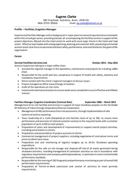 Gary Pearson CV Jan 2017 | PDF