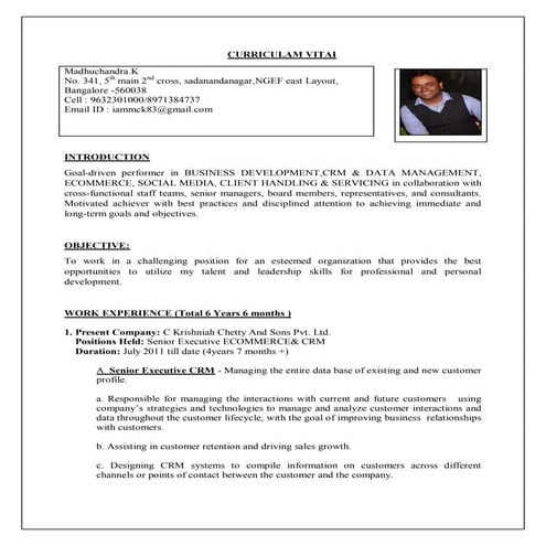 Madhu CV - Copy | PDF
