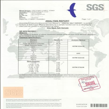 analysis rock salt sgs-1 | PDF | Geology | Science