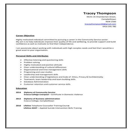tracey resume.docx 2015 | DOCX