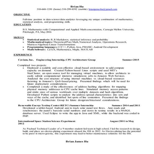 Resume | PDF