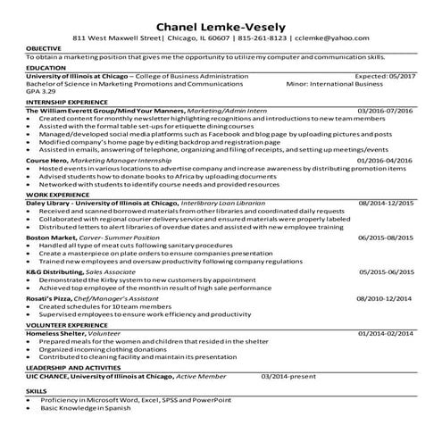 Abigail Fisher Resume | PDF