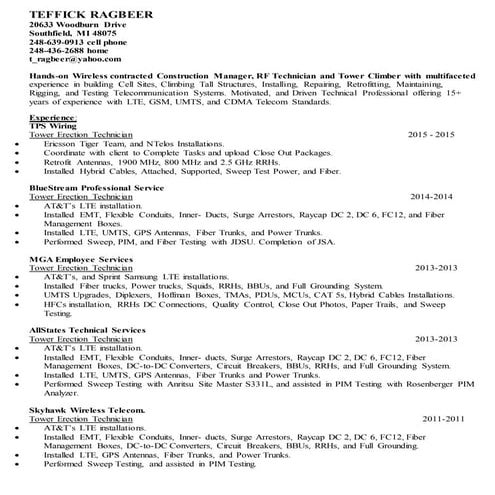 Brutus Barnes resume | DOC