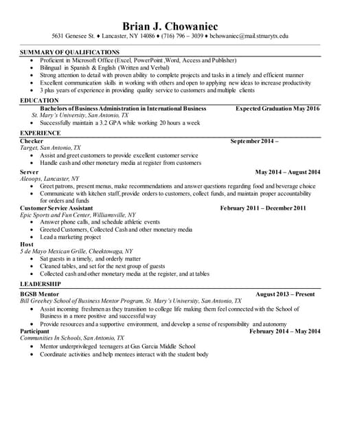 Daniel Spencer Resume | PDF