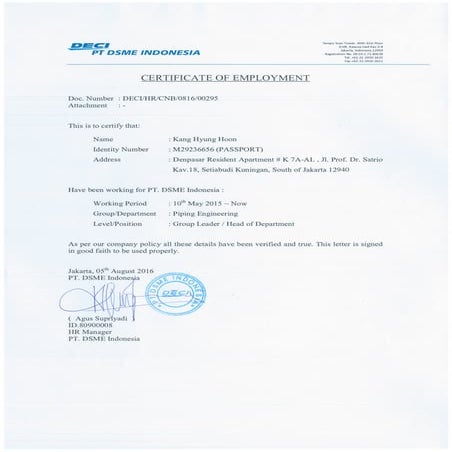 Certification (DECI)_Eng | PDF