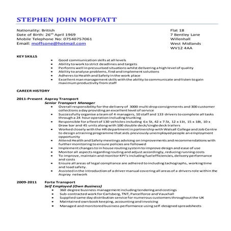 STEPHEN JOHN MOFFATT cv revised 26.11.14