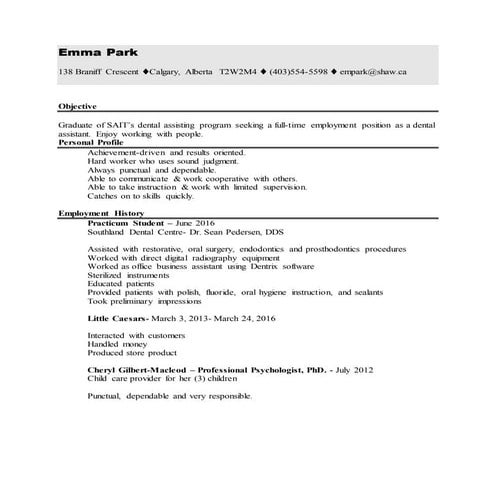 Emma Park Resume | DOCX