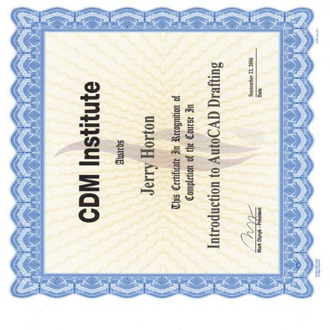 CDM Intro. to AutoCad Cert | PDF