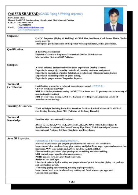 NEW RESUME AUG-16 | PDF | Manufacturing Industry | Industries
