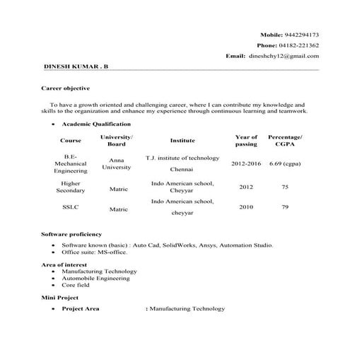 dinesh resume (1) | DOC