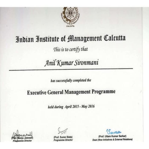 IIM Calcutta Cert | PDF