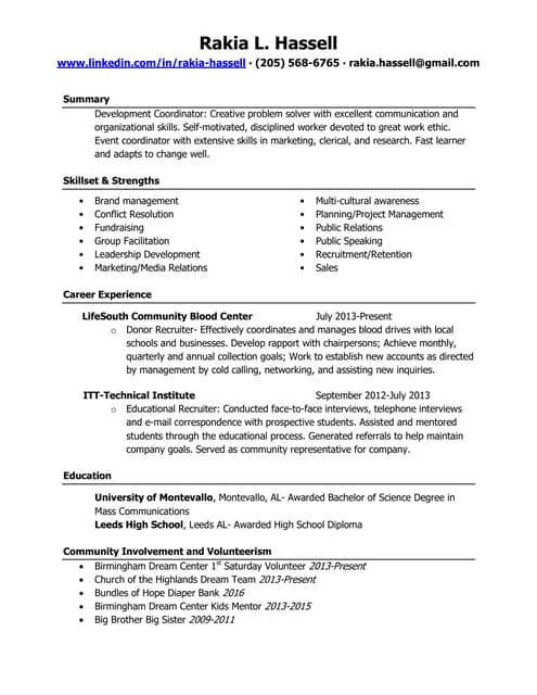 Hannah R. Brod Resume | PDF